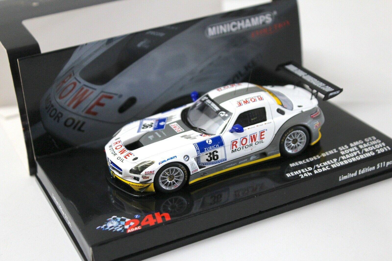 1:43 Minichamps Mercedes SLS AMG GT3 24h ADAC 2011 #36 - Premium-Modelcars