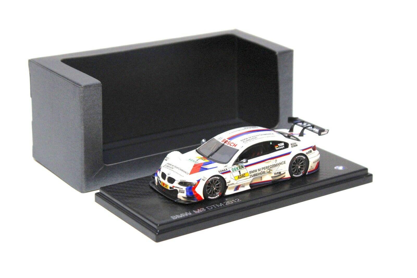 1:43 Original BMW M3 DTM 2012 Tomczyk *Carbon Plate* DEALER VERSION ...