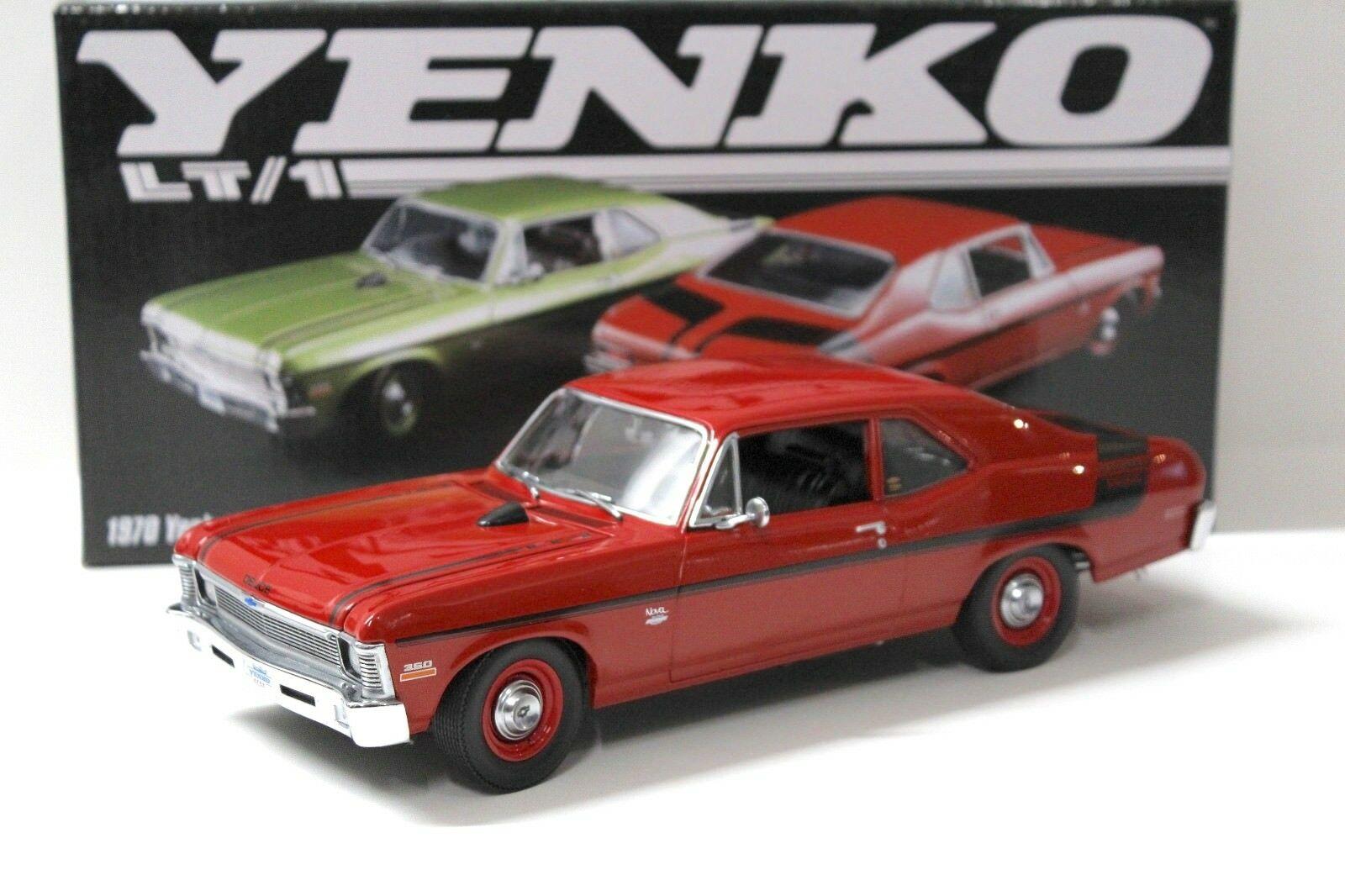 1:18 GMP Chevrolet Nova LT/1 Yenko Deuce Cranberry red - Premium-Modelcars