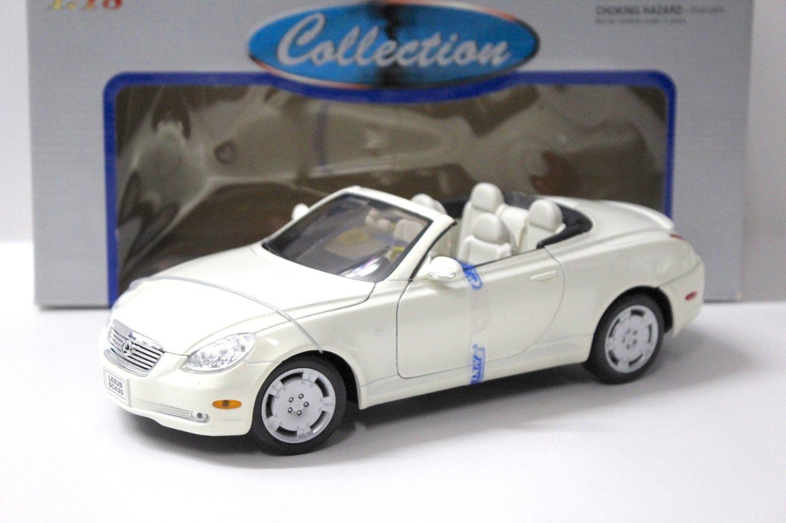 1:18 Welly Lexus SC430 Convertible pearl white - Premium-Modelcars