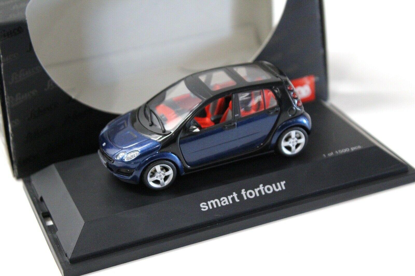 1:43 Schuco Smart Forfour blue/black - Premium-Modelcars