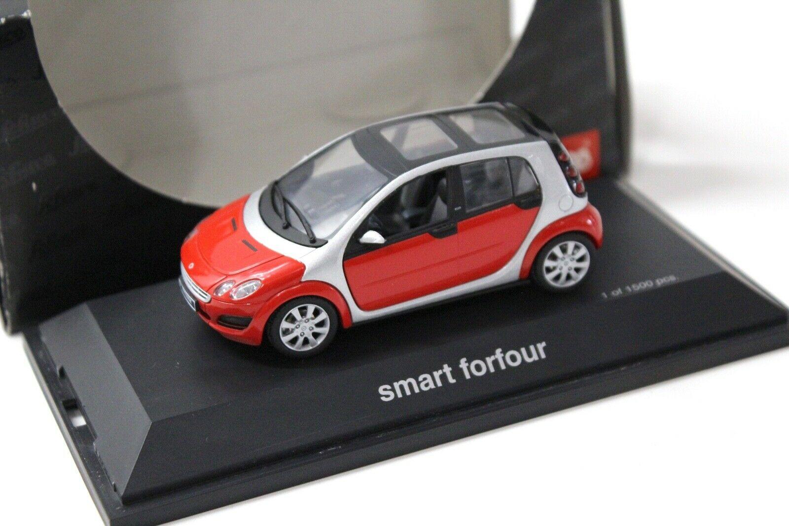 1:43 Schuco Smart Forfour red/silver - Premium-Modelcars