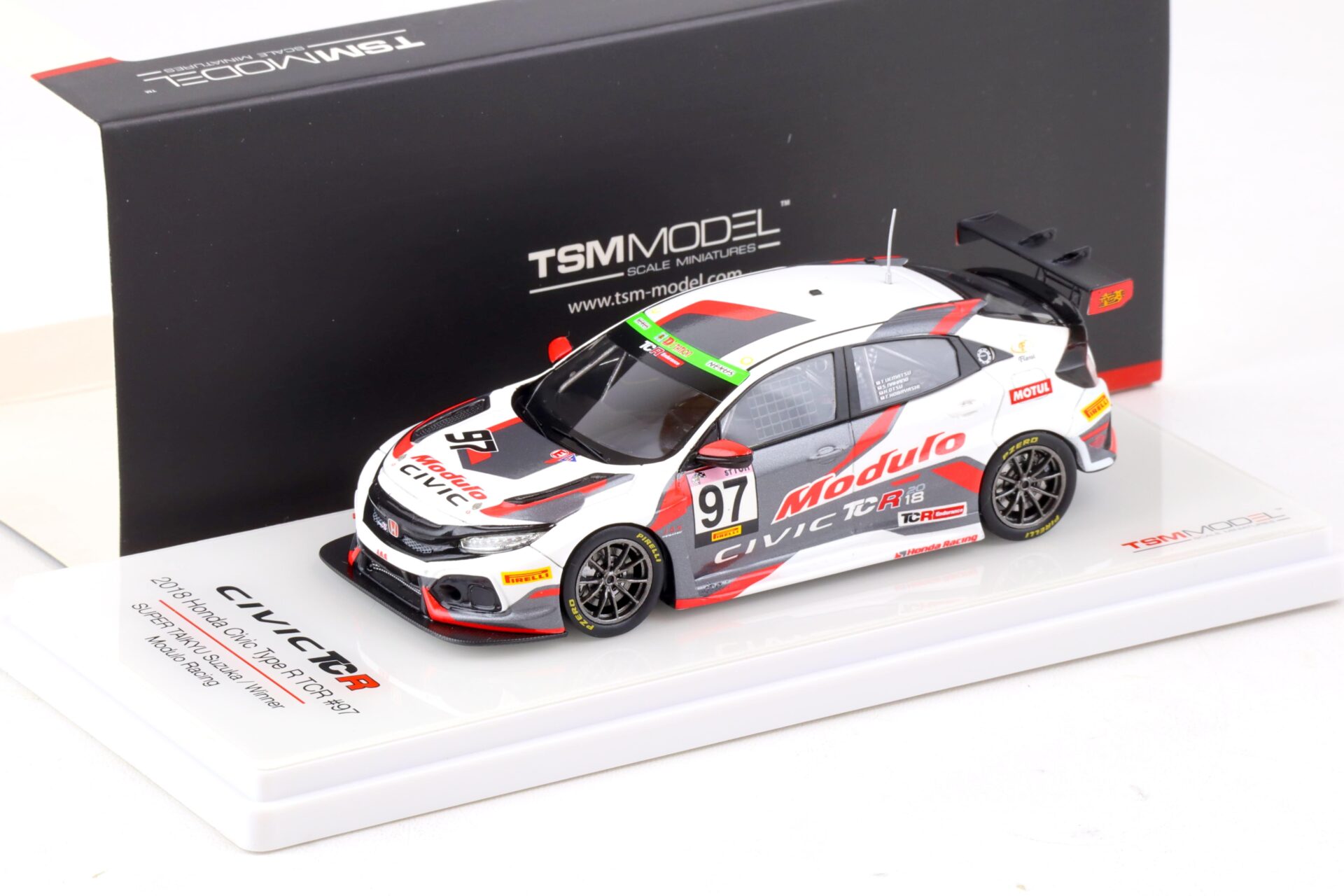 1:43 TSM Model 2018 Honda Civic Type R TCR #97 Super Taikyu Suzuka ...