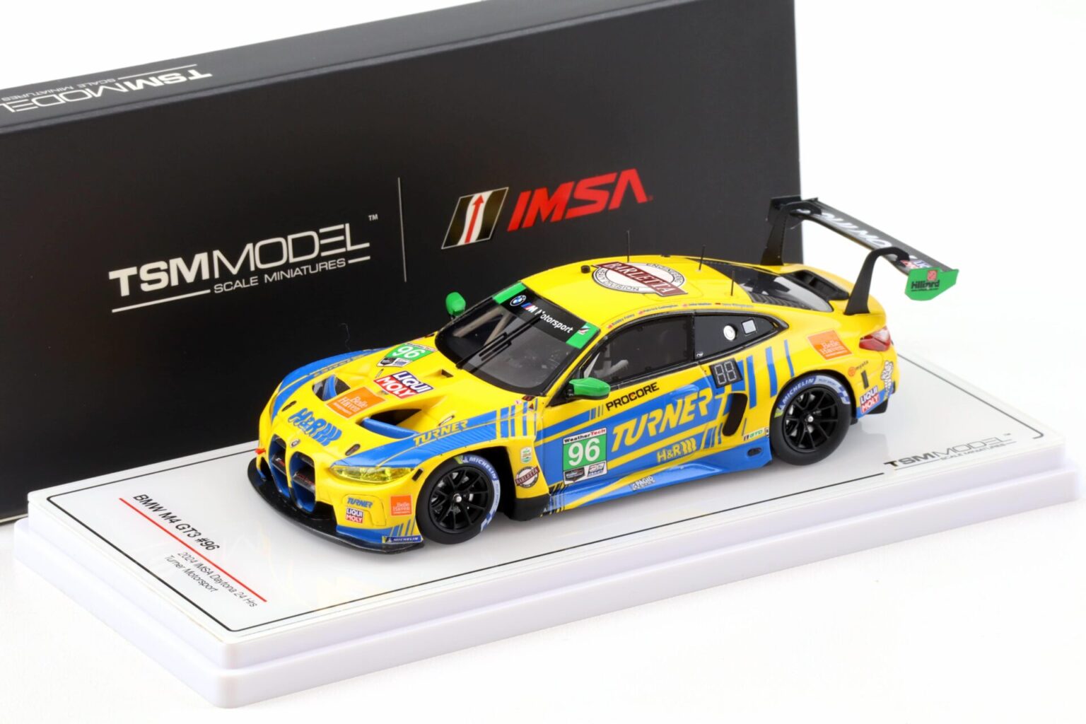 1:43 TSM Model BMW M4 GT3 #96 IMSA Daytona 24h 2024 Turner Motorsport ...