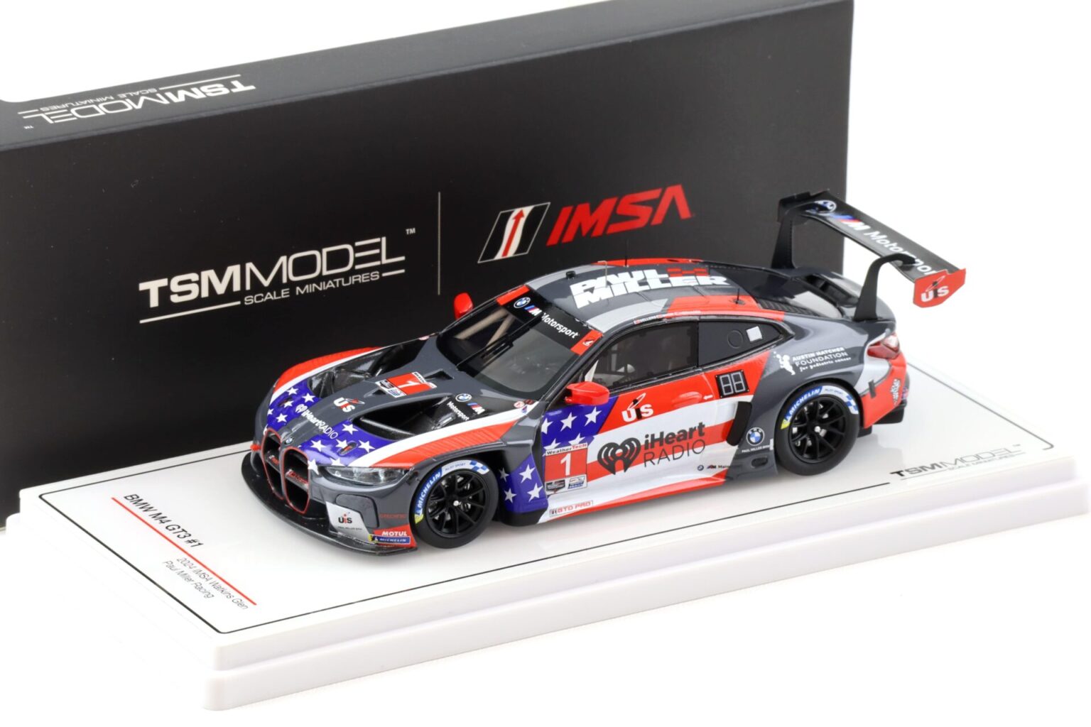 1:43 TSM Model BMW M4 GT3 #1 IMSA 2024 Watkins Glen Raul Miller Racing ...