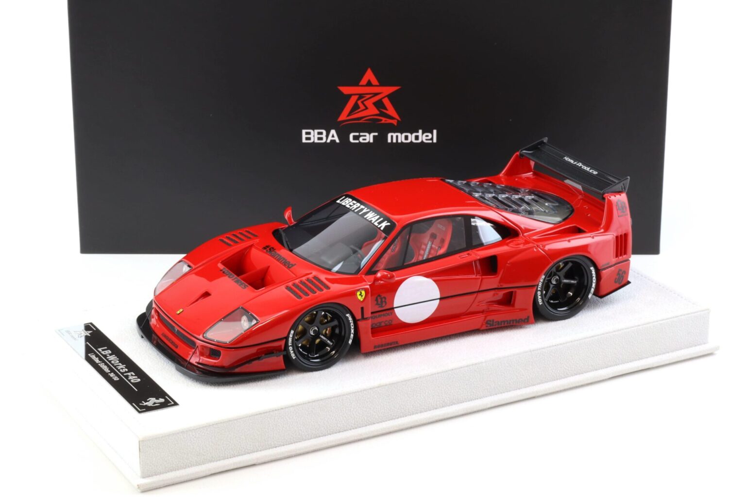 1:18 BBA Model Ferrari F40 LB Works LBWK red with display – Limited 50 ...