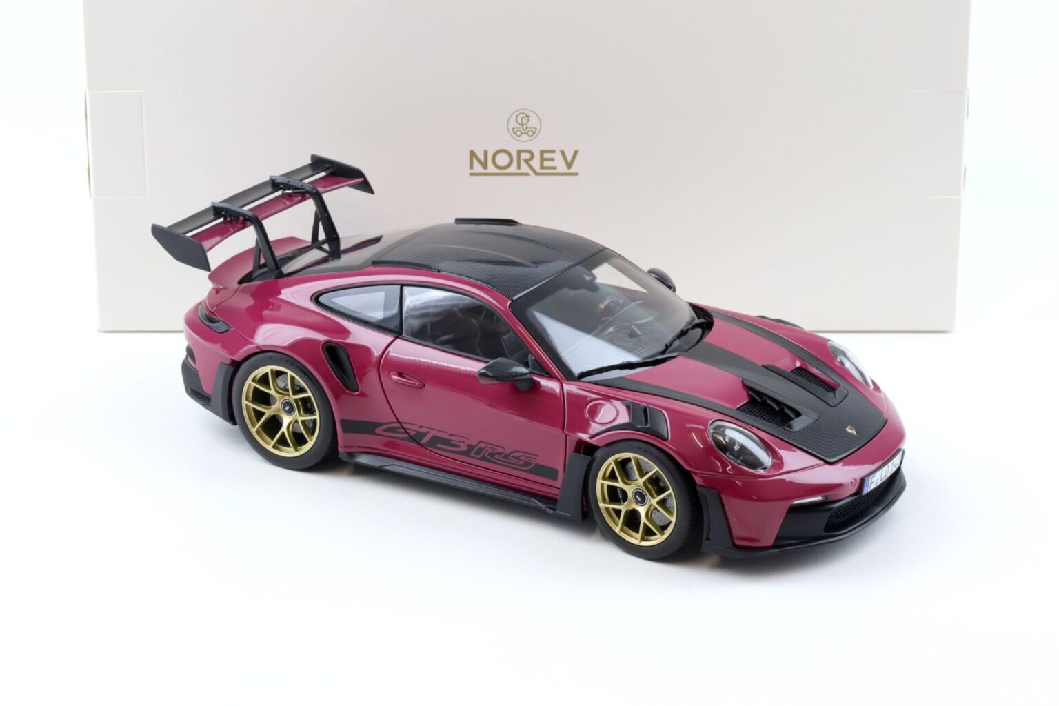 1:18 Norev Porsche 911 992 GT3 RS Weissach Package 2022 Ruby Star ...