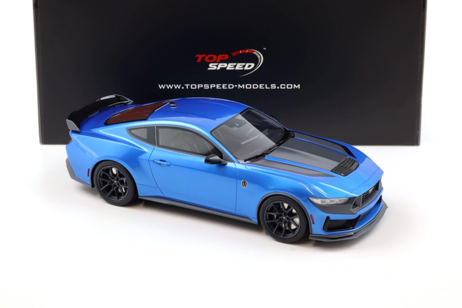 1:18 Top Speed Ford Mustang Dark Horse Grabber blue metallic TS0552 ...