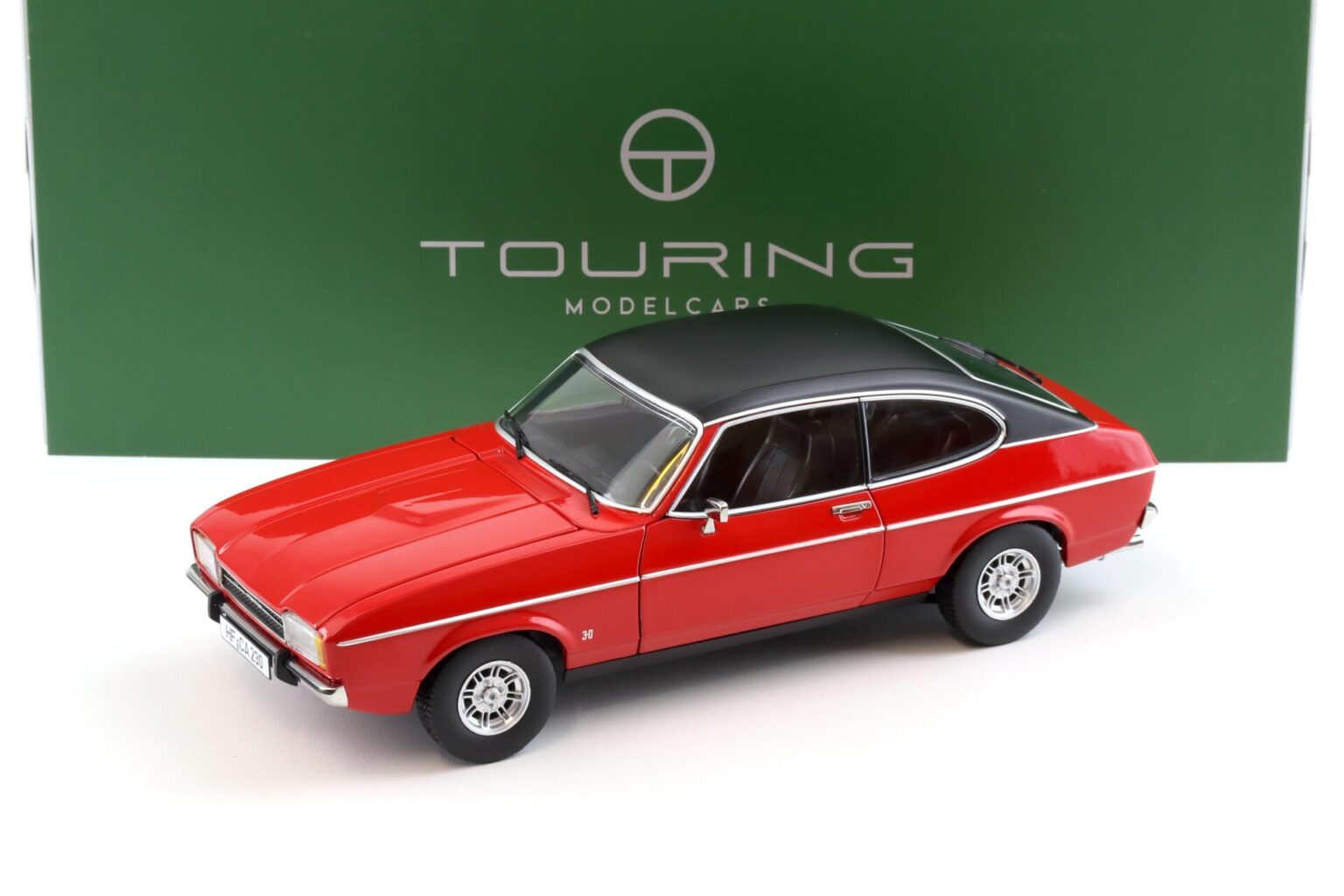 1:18 Touring Modelcars Ford Capri II Ghia 3.0 (1974-1977) Spanish red ...
