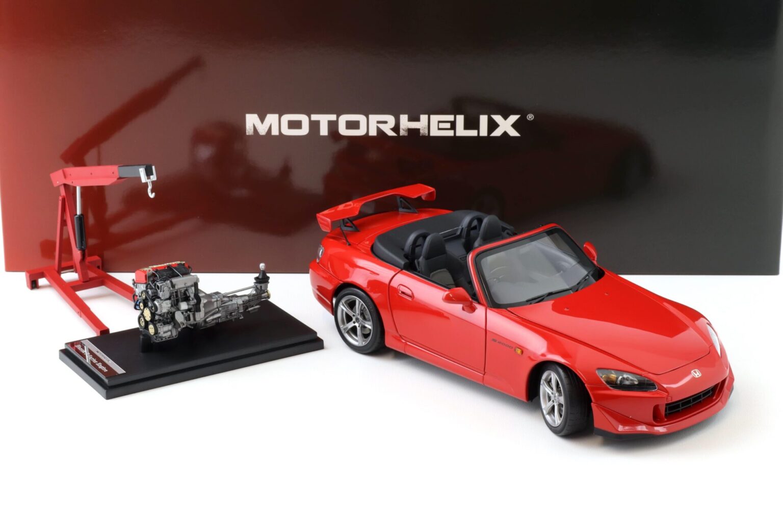 1:18 Motorhelix Honda S2000 (AP2) Type S New Formula red + engine ...