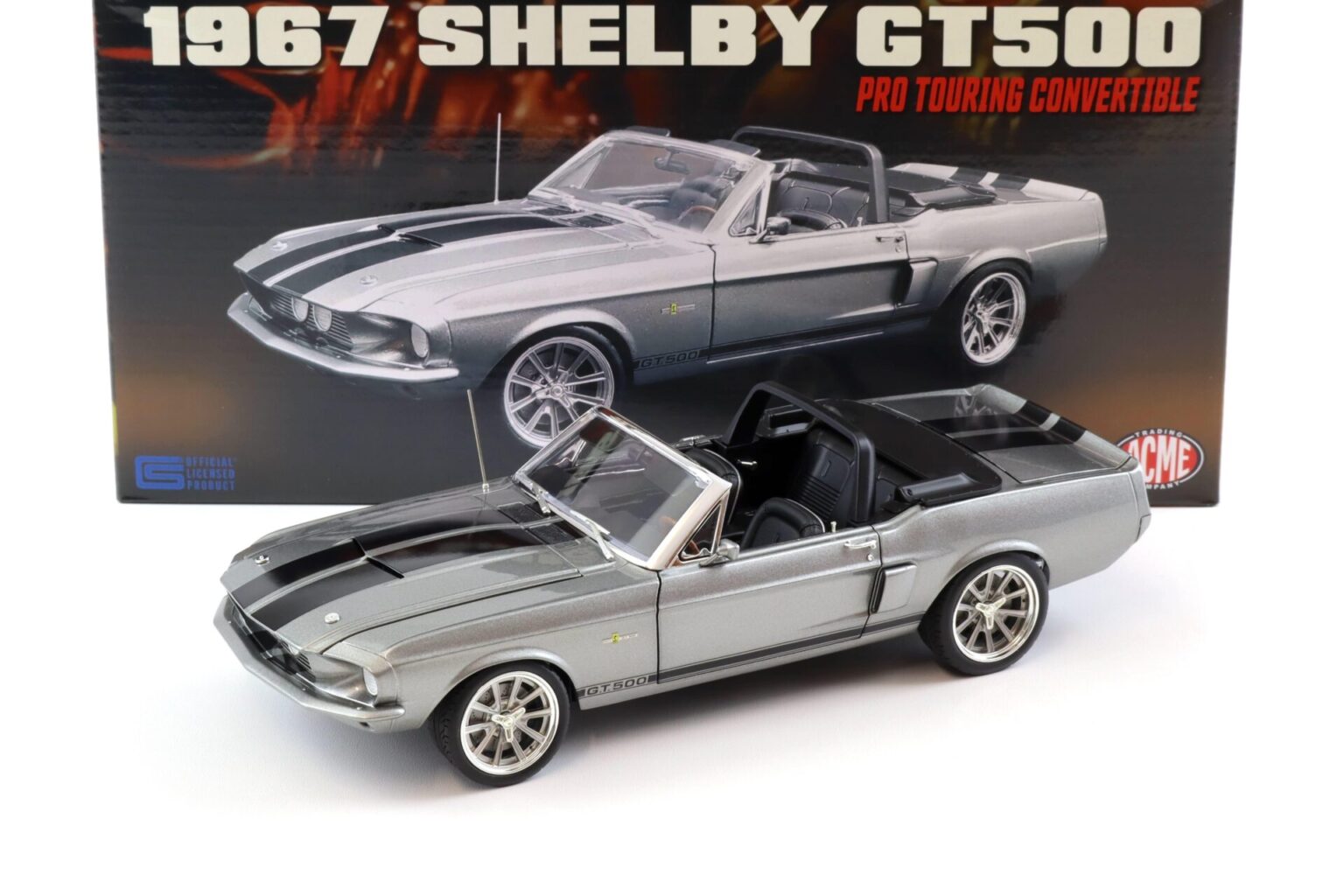 1:18 ACME 1967 Shelby GT500 Pro Touring Convertible grey metallic ...
