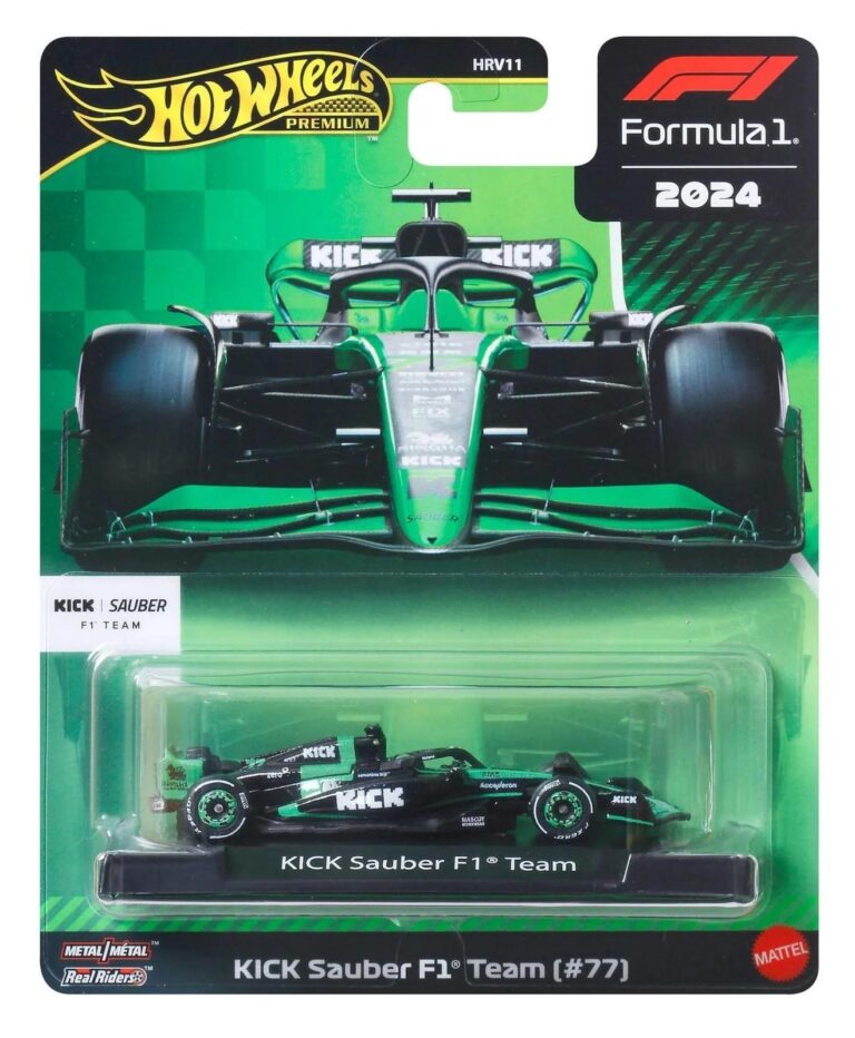 1:64 Hot Wheels Premium Formula 1 F1 2024 KICK Sauber F1 Team #77 ...