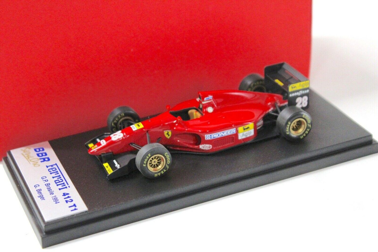 1:43 BBR () F1 Ferrari 412 T1 GP Brasile 1994 Berger #28 – Premium ...
