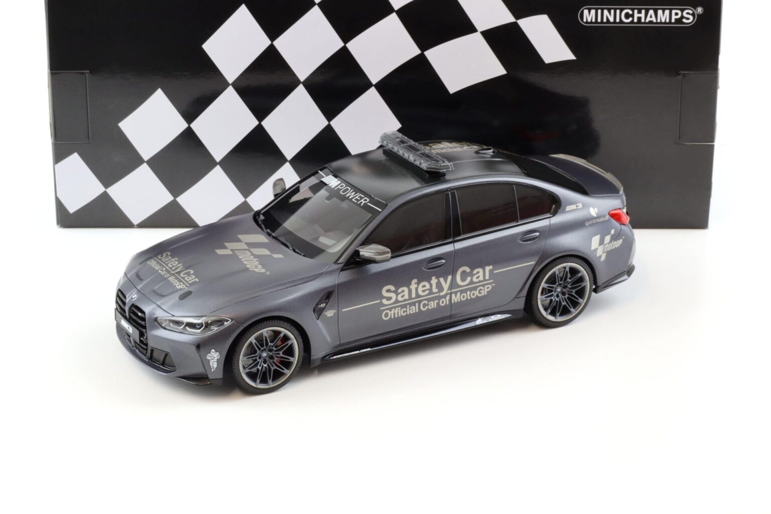1:18 Minichamps BMW M3 Competition G80 Safety Car Moto GP 2020 grey ...