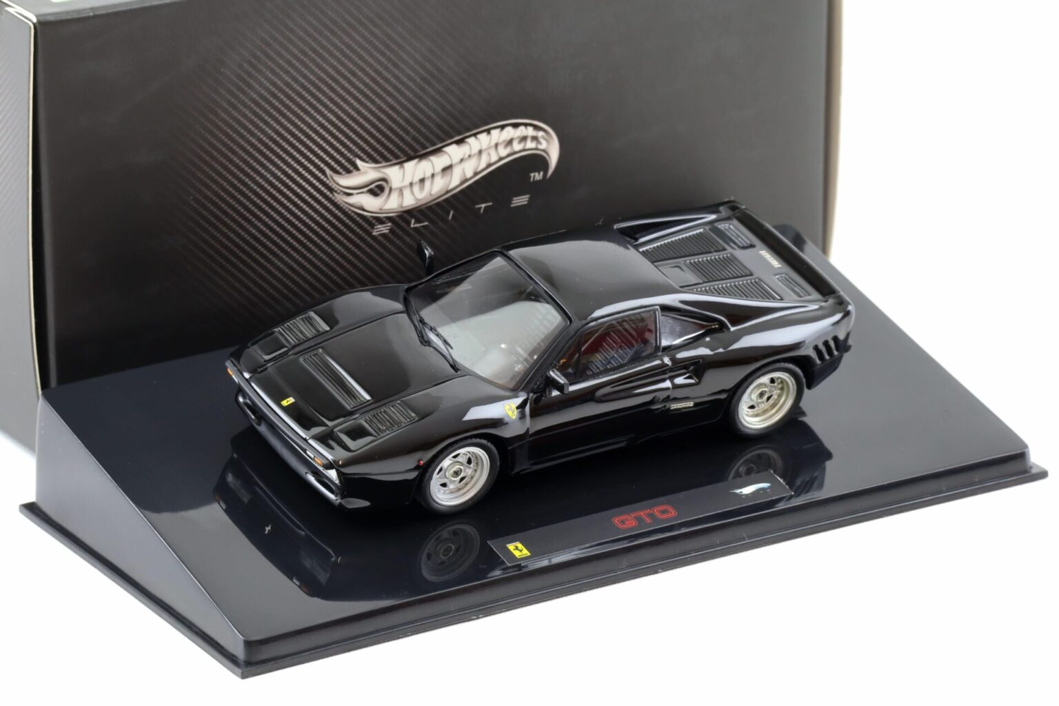 1:43 Hot Wheels Elite Ferrari 288 GTO Coupe black 1984 – Premium-Modelcars