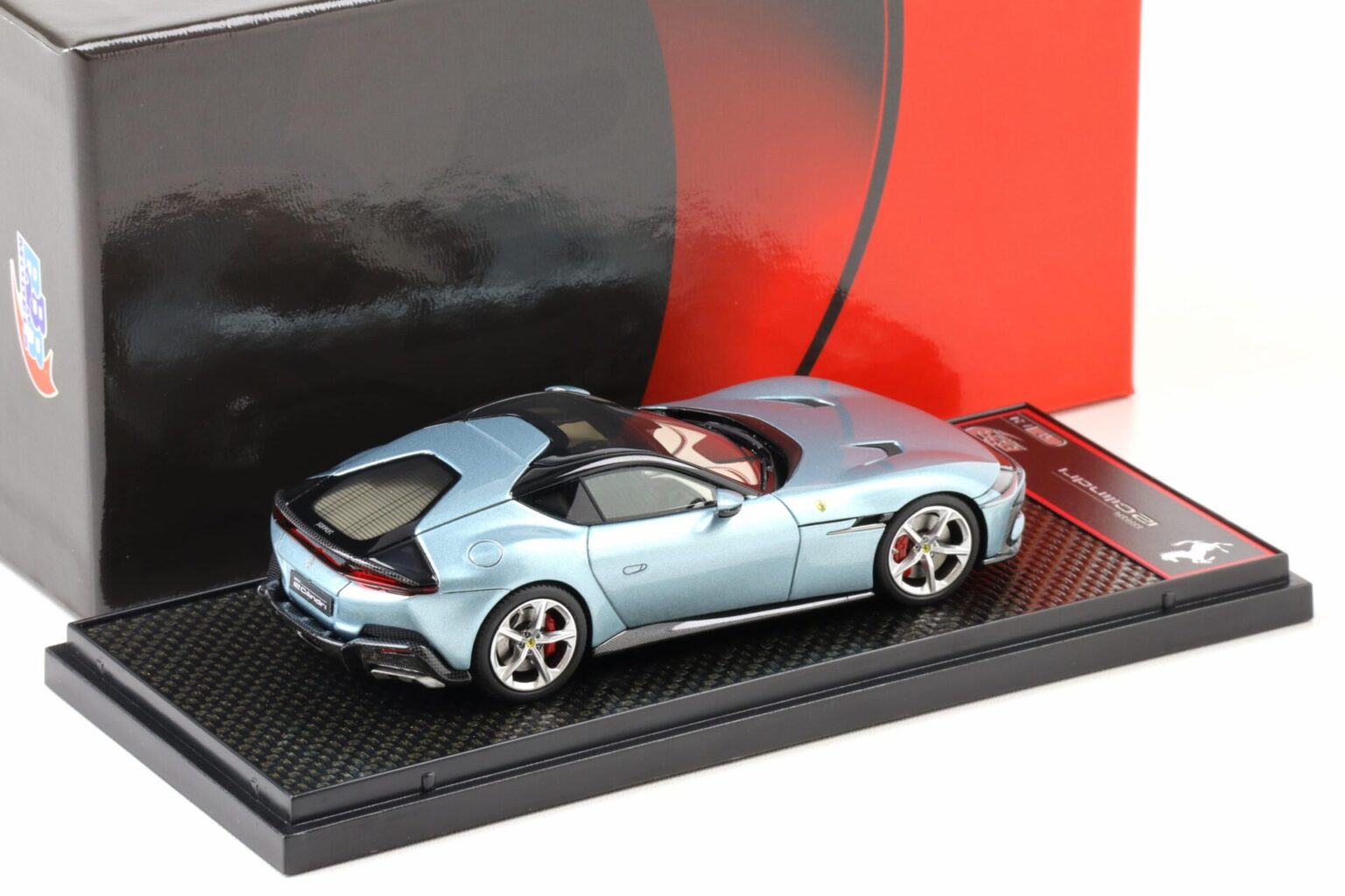 1:43 BBR Ferrari 12Cilindri Coupe Panoramic roof Celeste Trevi green ...