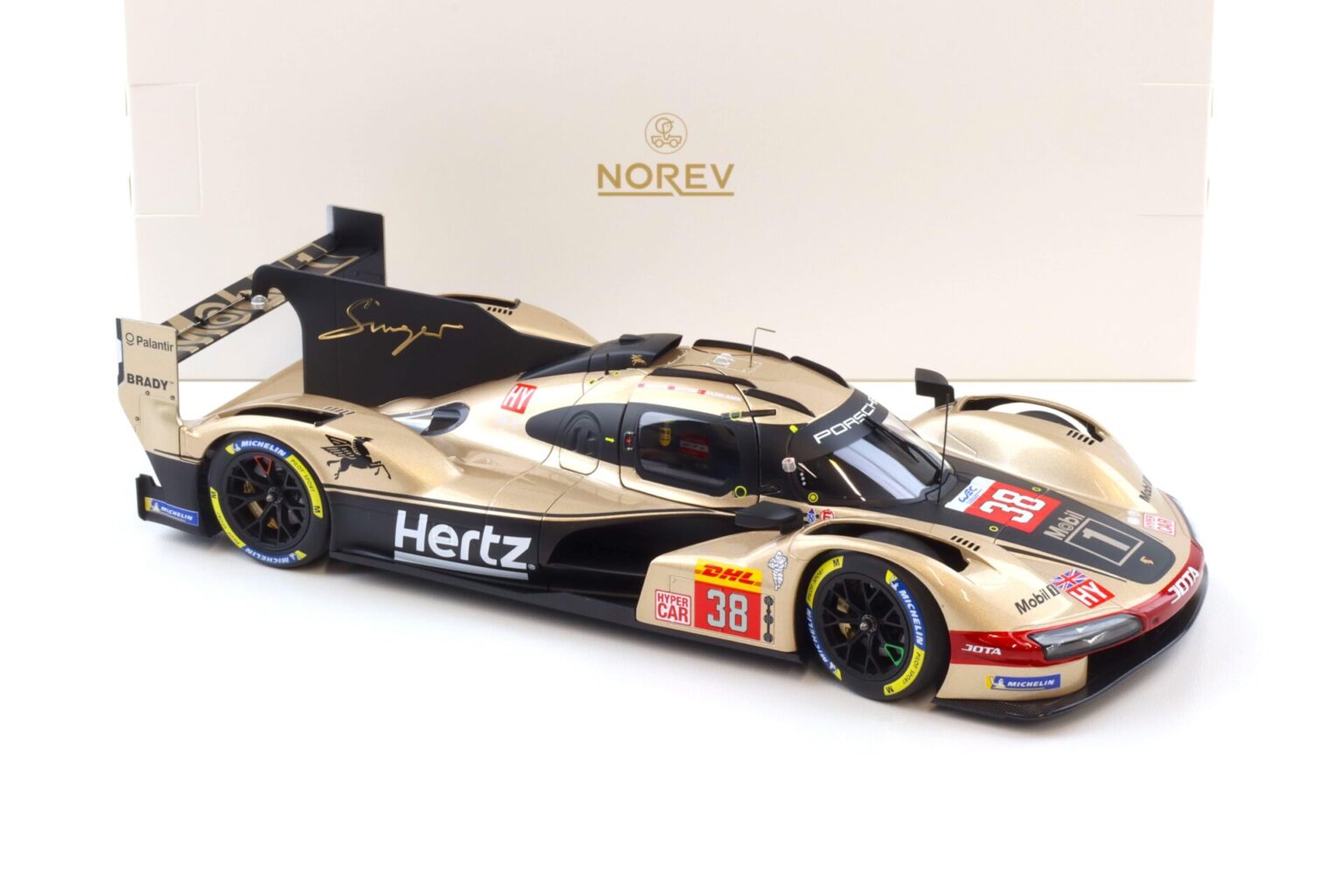 1:18 Norev Porsche 963 Hertz Team Jota Lone Star Le Mans 2024 Hanson ...