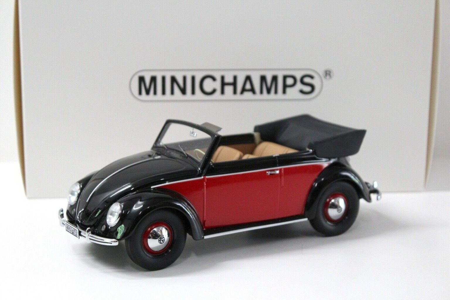 1:18 Minichamps VW Käfer 1200 Convertible 1949 black – Premium-Modelcars