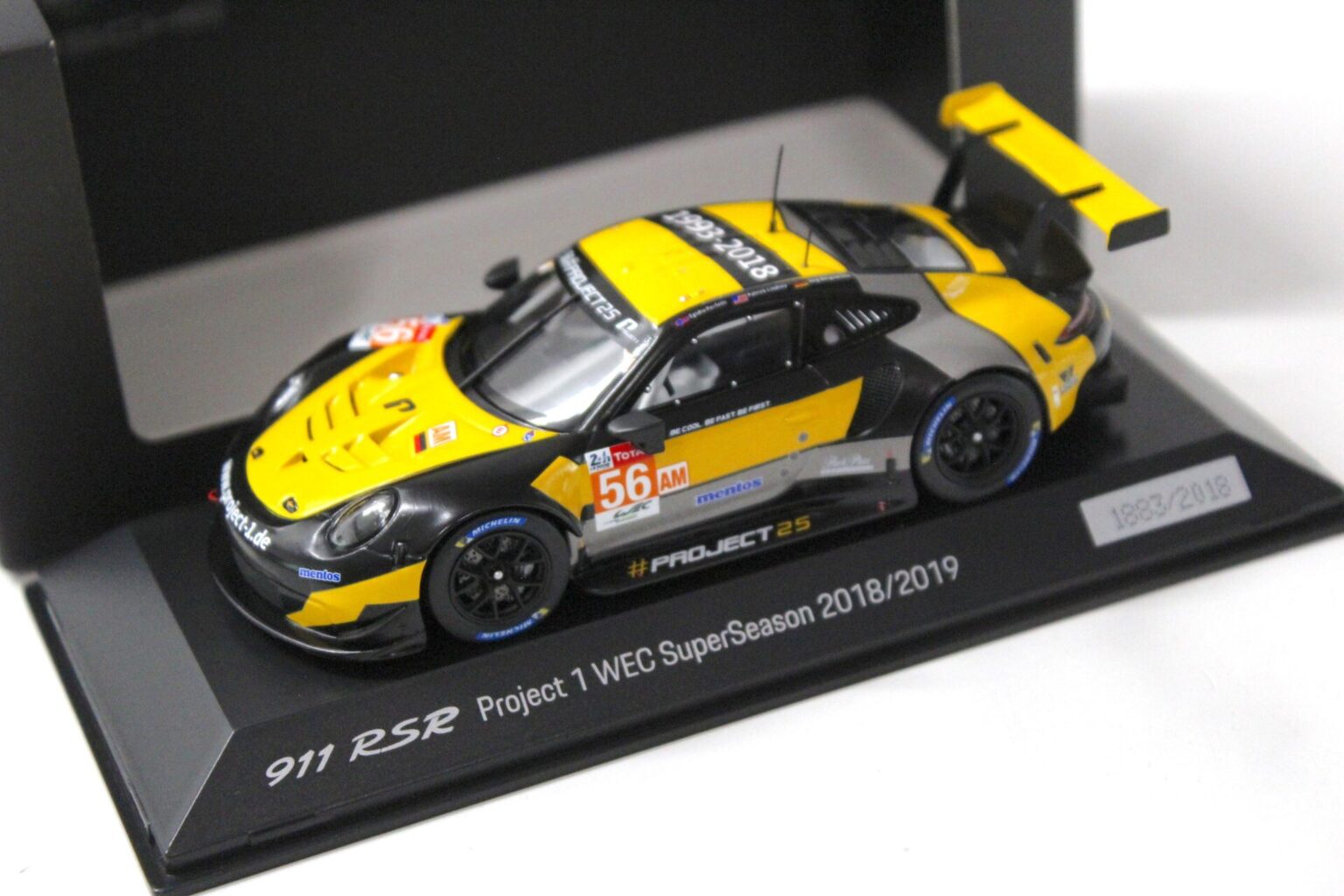 1:43 Spark Porsche 911 RSR #56 Project 1 WEC SuperSeason 18/19 DEALER ...