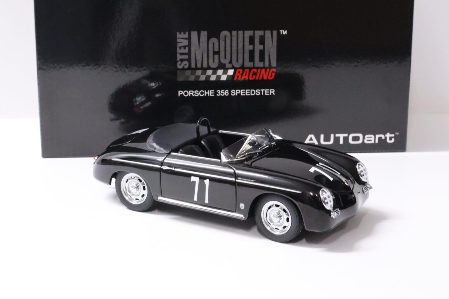 1:18 AUTOart Porsche 356 Speedster Steve McQueen Version #71 black ...