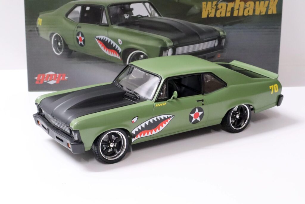 1:18 GMP 1970 Chevrolet Nova Street Fighter Coupe WARHAWK green/ black ...