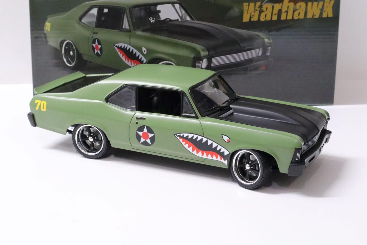 1:18 GMP 1970 Chevrolet Nova Street Fighter Coupe WARHAWK green/ black ...