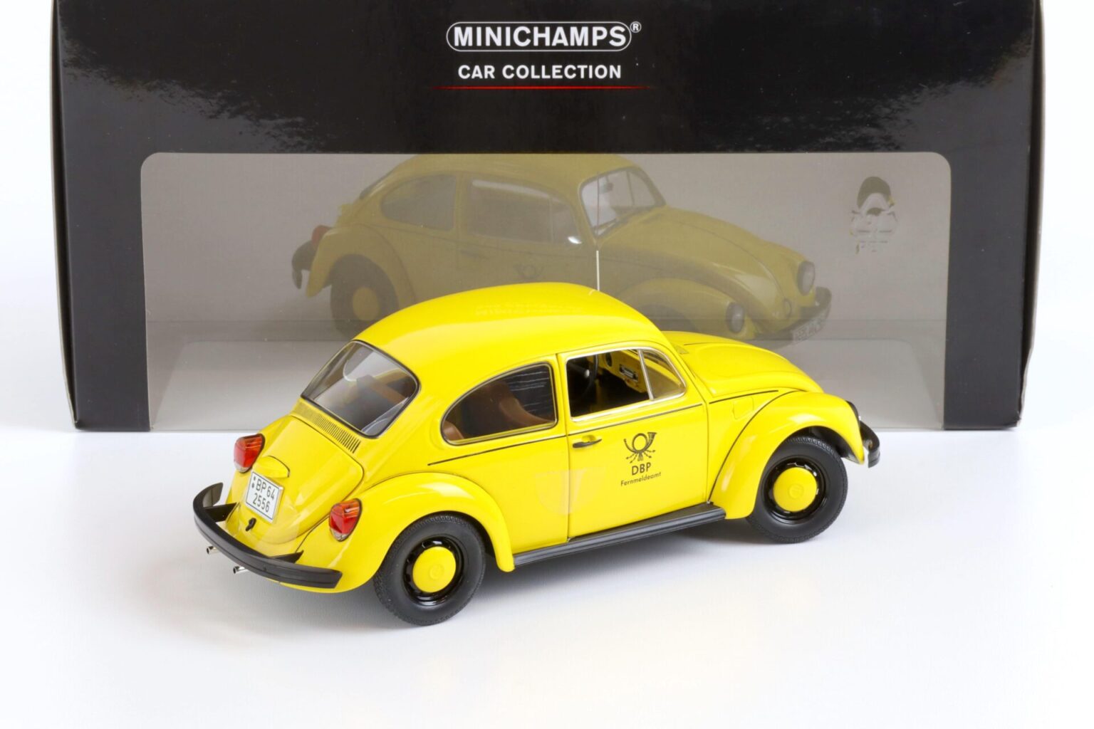 1:18 Minichamps VW Käfer 1200 yellow 1979 Deutsche Bundespost ...