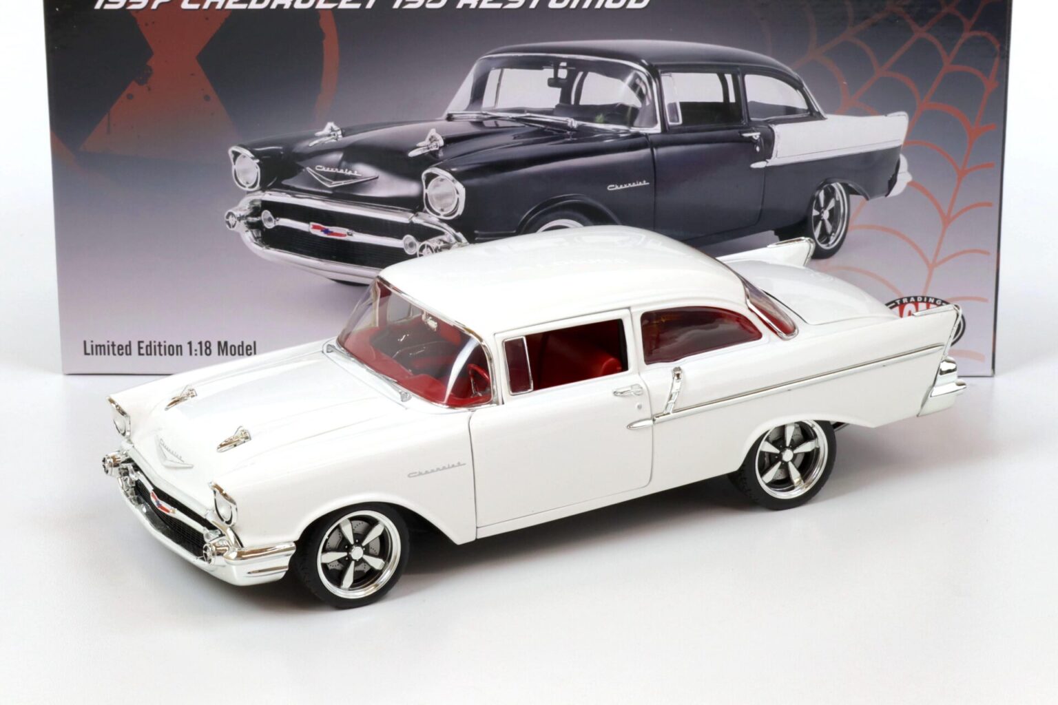1:18 ACME 1957 Chevrolet Bel Air 150 Custom Restomod HOURGLASS all ...