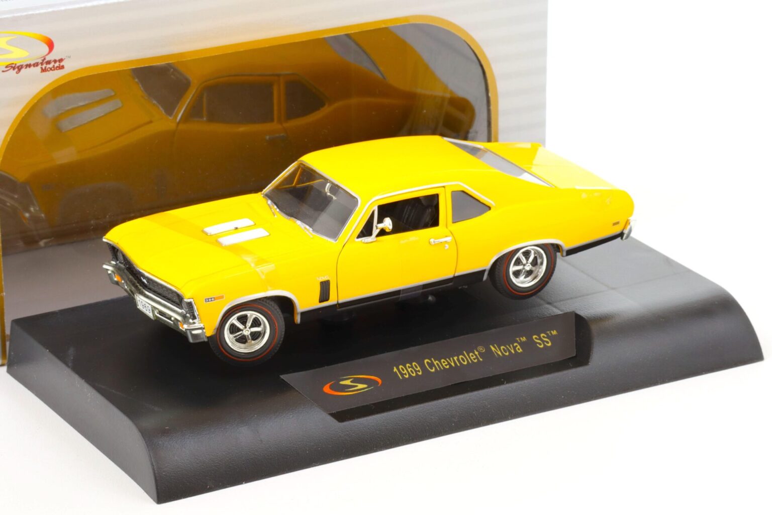 1:32 Signature Models 1969 Chevrolet Nova SS yellow – Premium-Modelcars