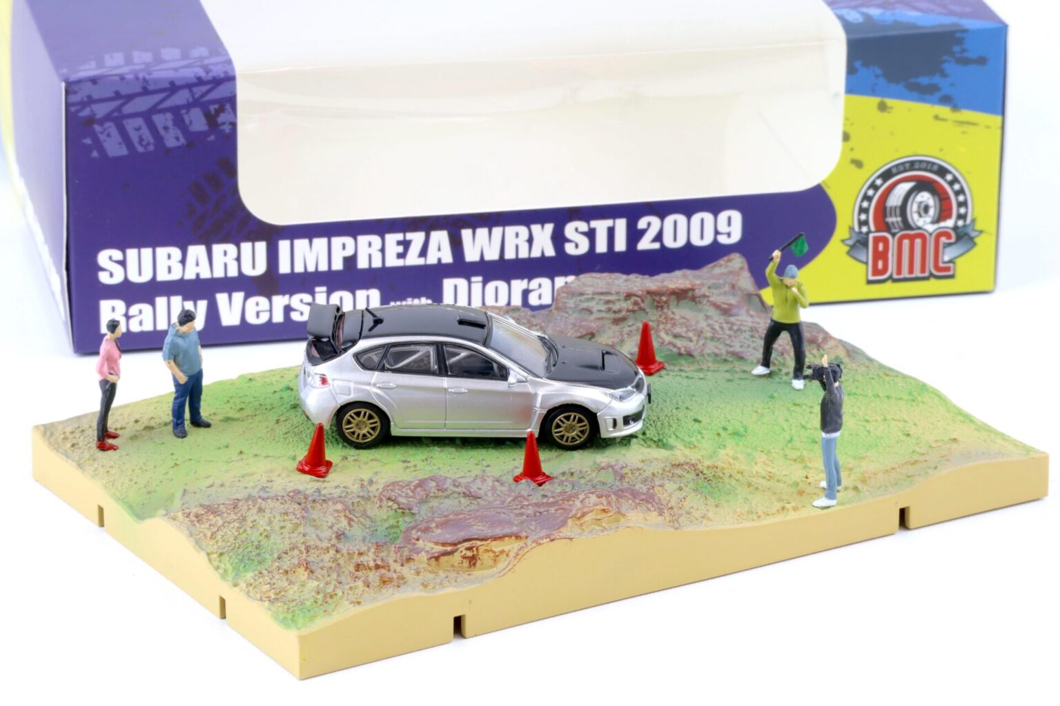 1:64 BMC BM Creations 2009 Subaru Impreza WRX STI Rally Diorama with ...