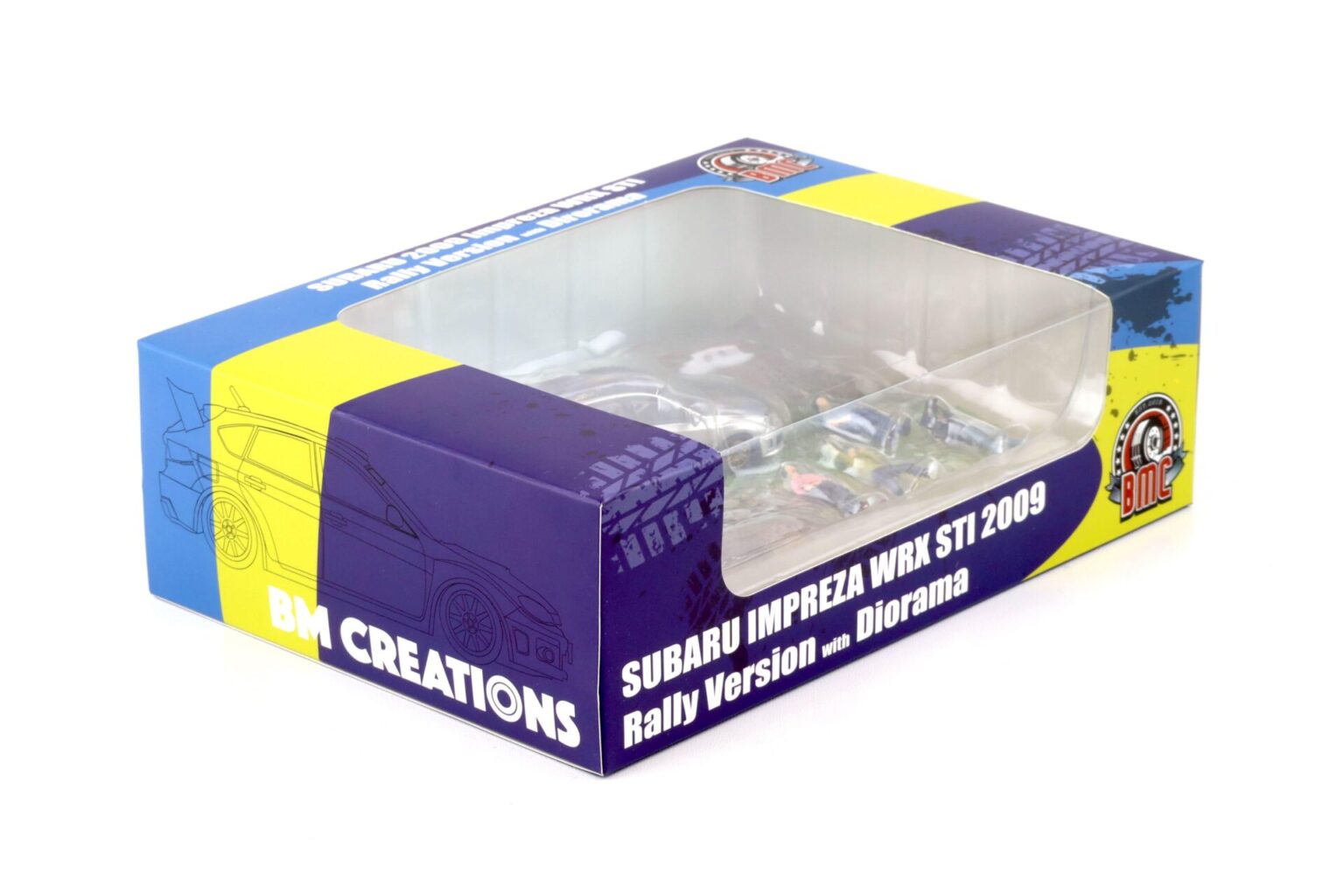1:64 BMC BM Creations 2009 Subaru Impreza WRX STI Rally Diorama with ...