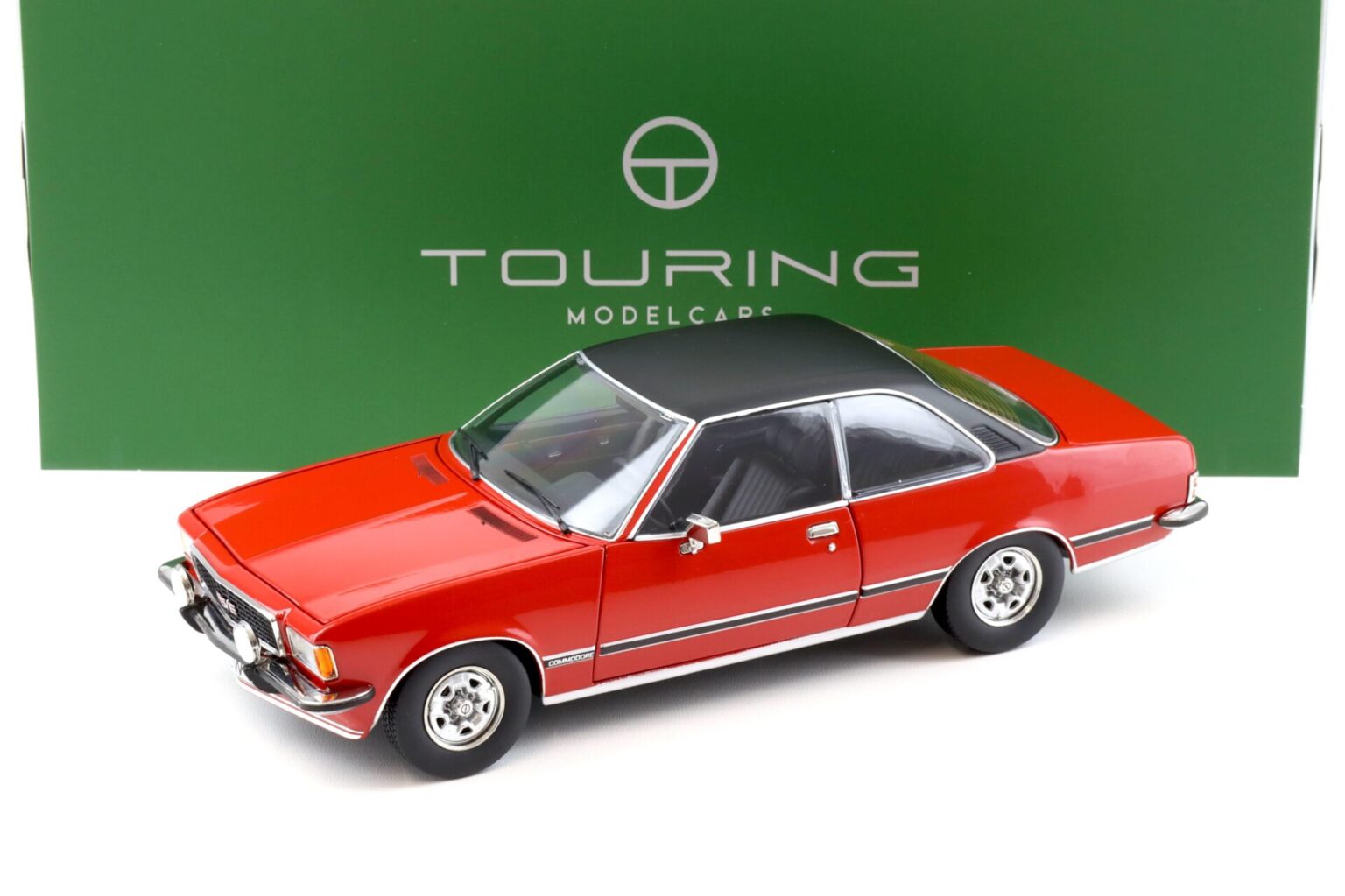 1:18 Touring Modelcars Opel Commodore B GS/E Coupe 1975 red/ black roof ...
