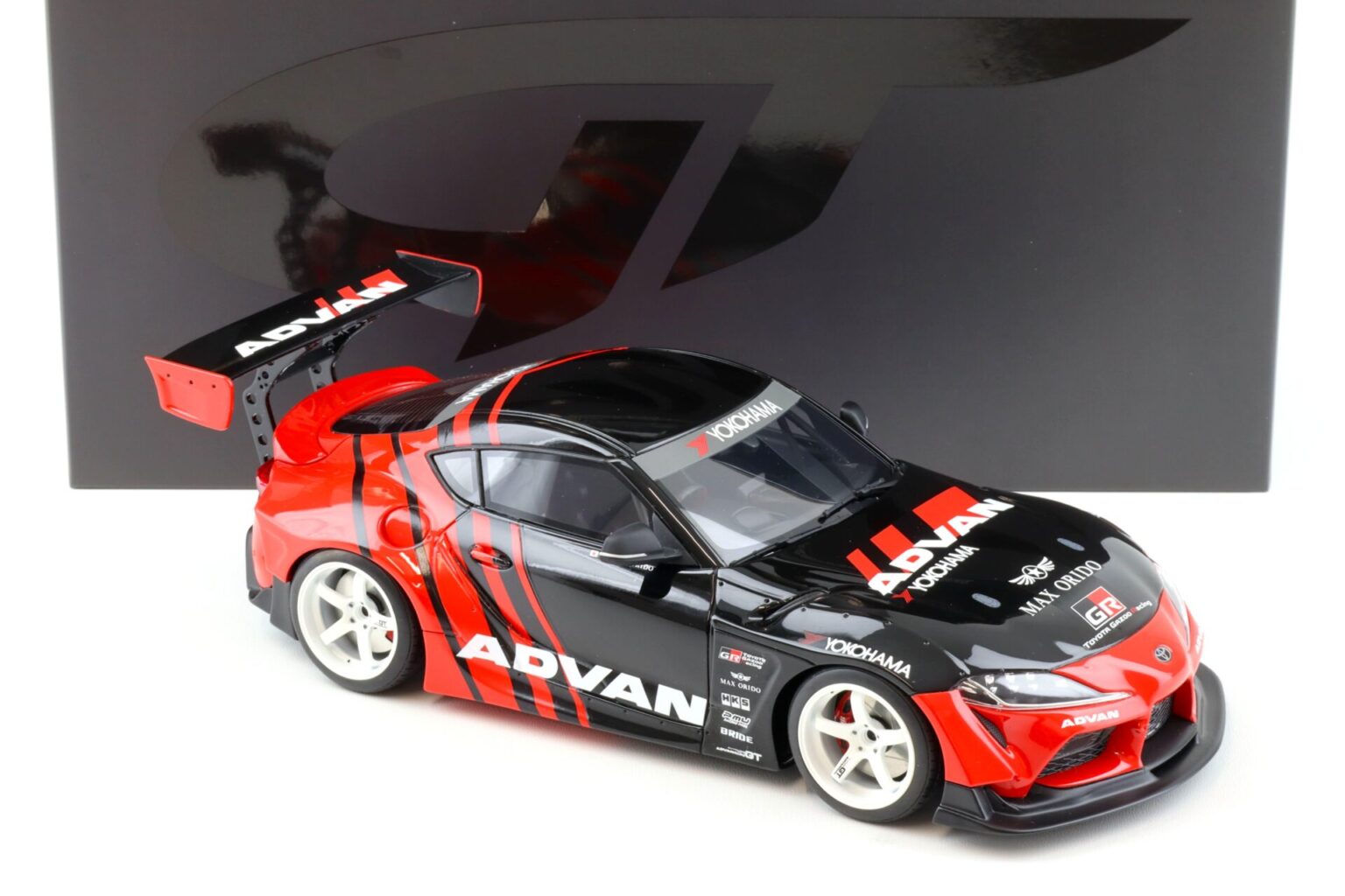 1:18 GT Spirit GT889 Toyota Supra GR by ADVAN 2020 black/ red – Premium ...