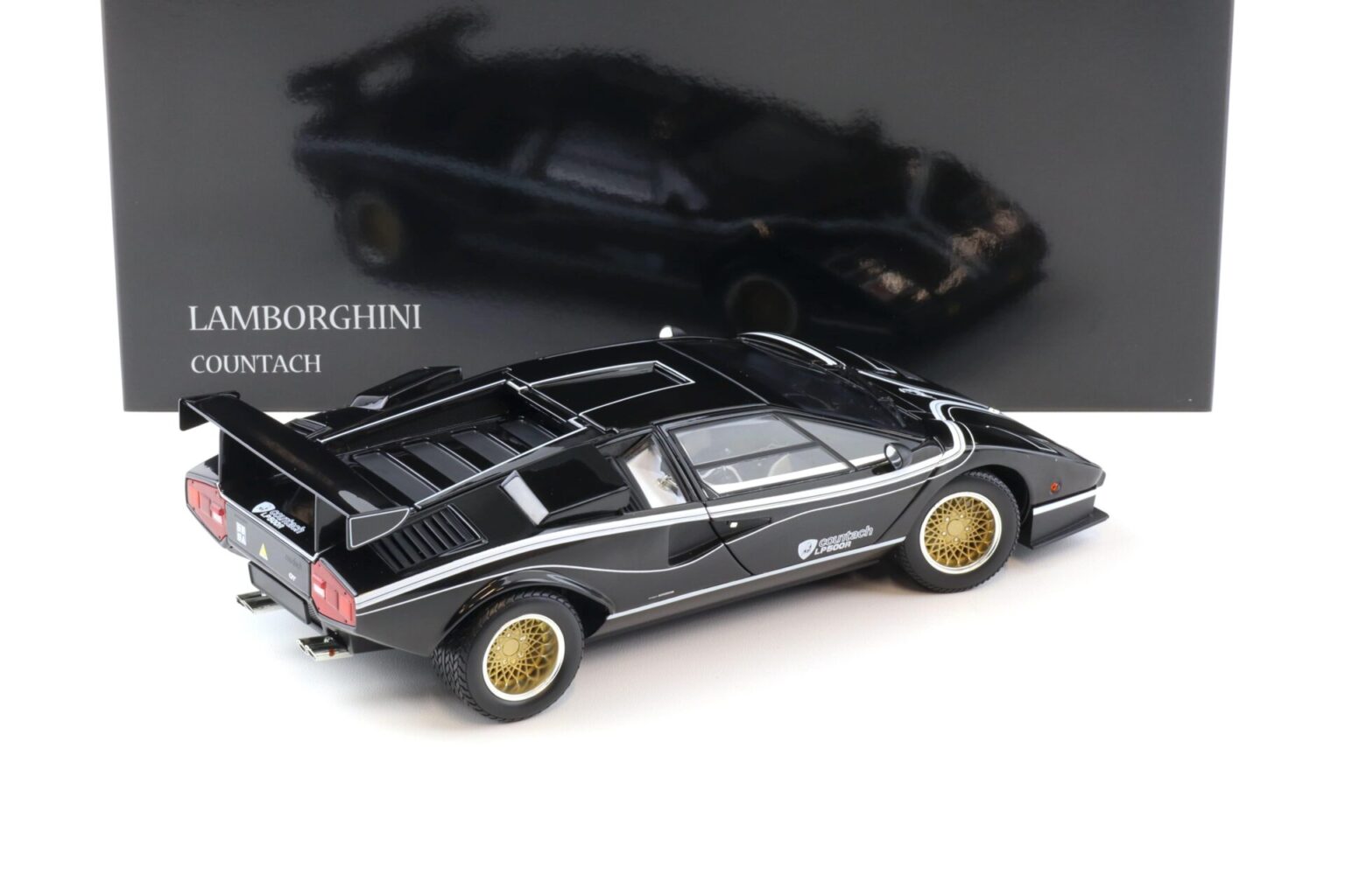 1:18 Kyosho Lamborghini Countach LP 500R Coupe black/ gold wheels ...