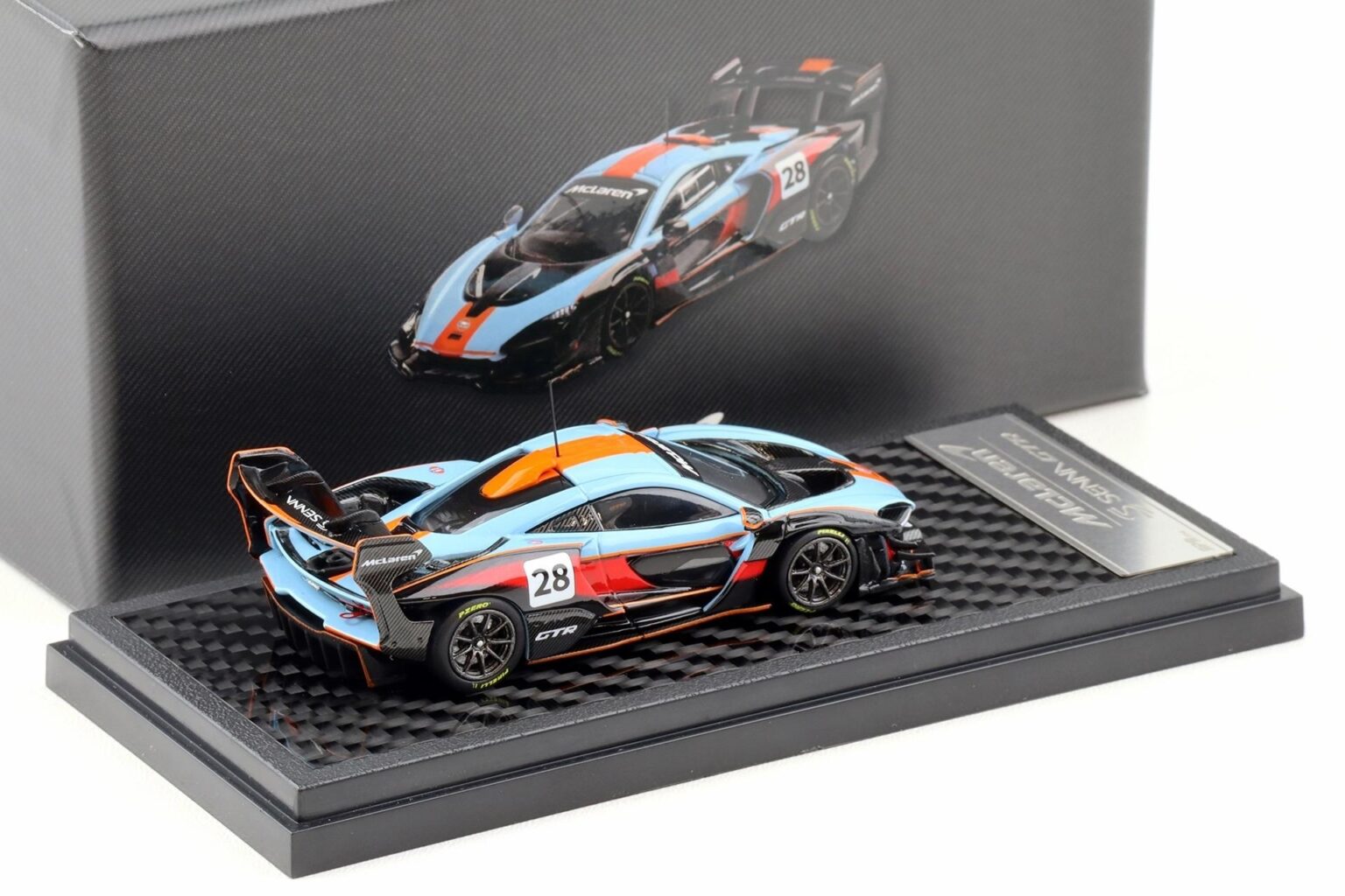 1:64 LCD Models McLaren Senna GTR 2021 Gulf blue/ orange LCD64024-GU ...