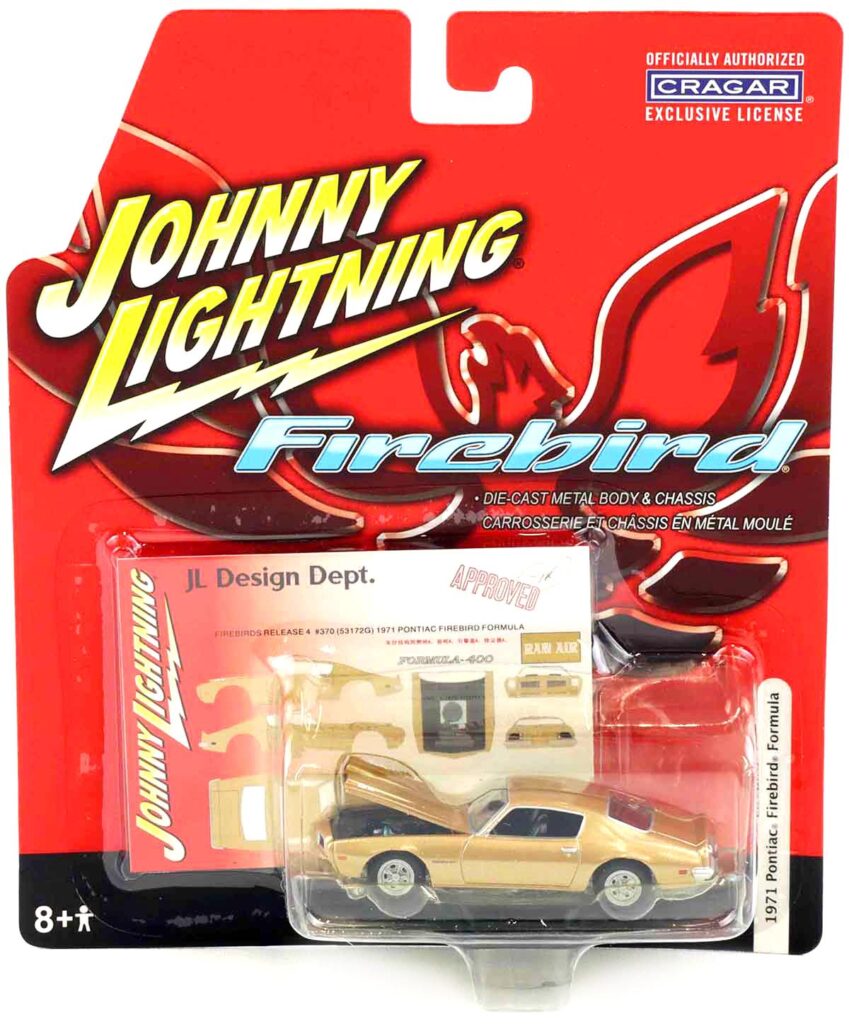 1:64 Johnny Lightning 1971 Pontiac Firebird Formula gold metallic ...