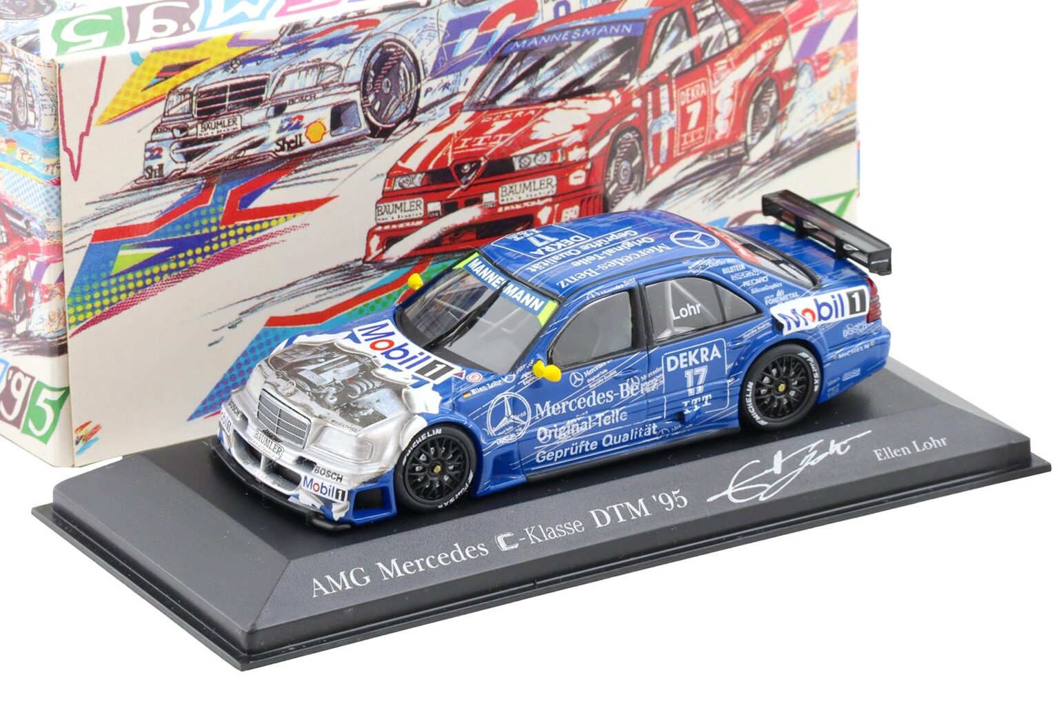 1:43 Minichamps AMG Mercedes C-Class DTM 1995 Team Zakspeed #17 E.Lohr ...