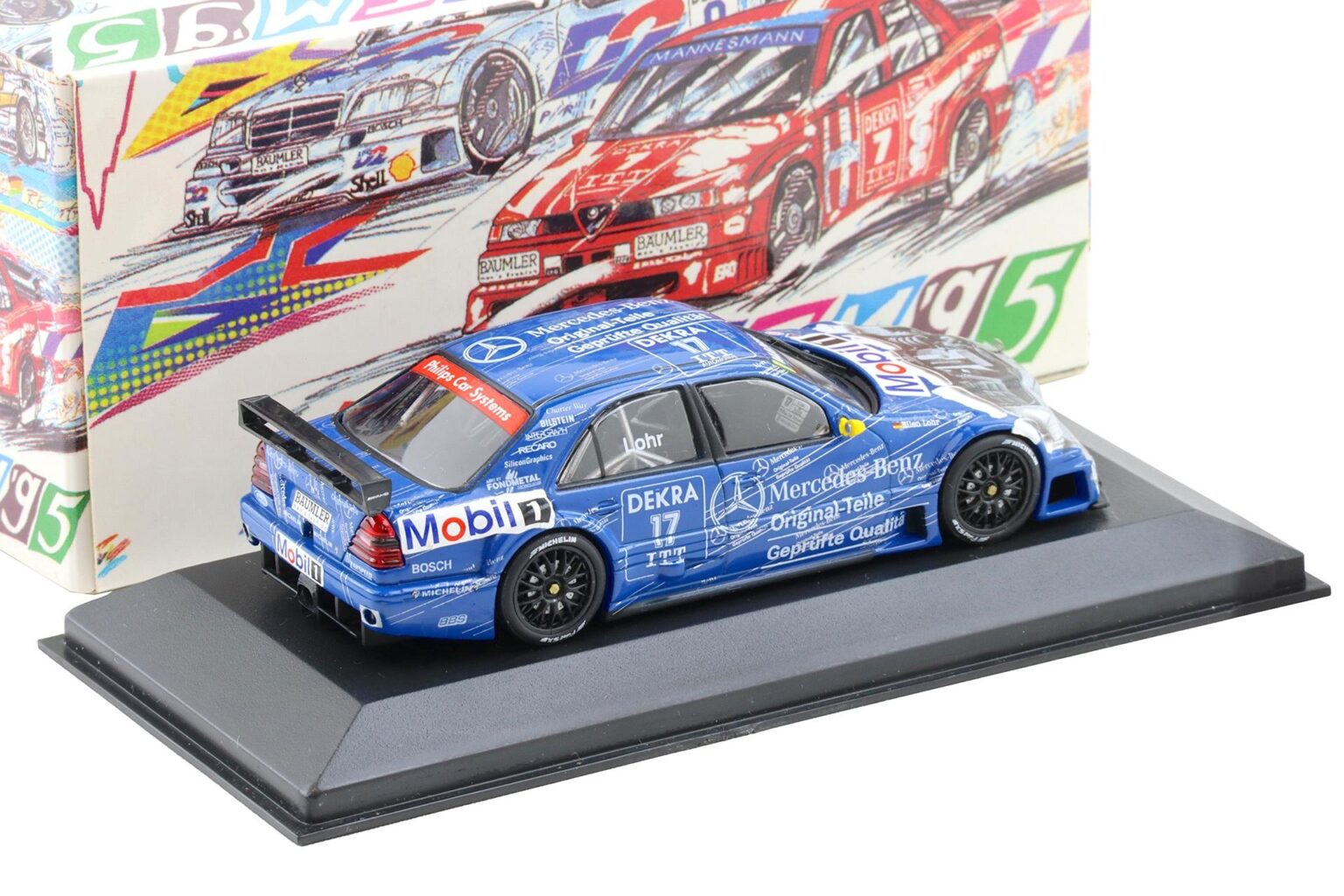 1:43 Minichamps AMG Mercedes C-Class DTM 1995 Team Zakspeed #17 E.Lohr ...